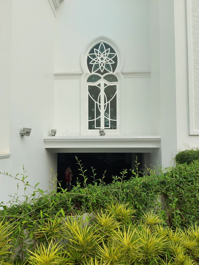 Mosque windows editorial stock image. Image of architectural - 251651724