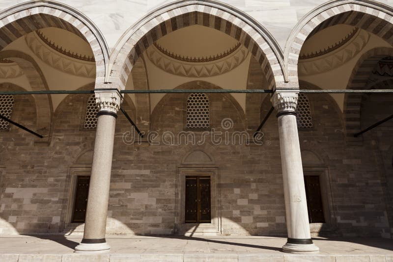 Mosque Yard stock photo. Image of door, ceiling, shadow - 26988540