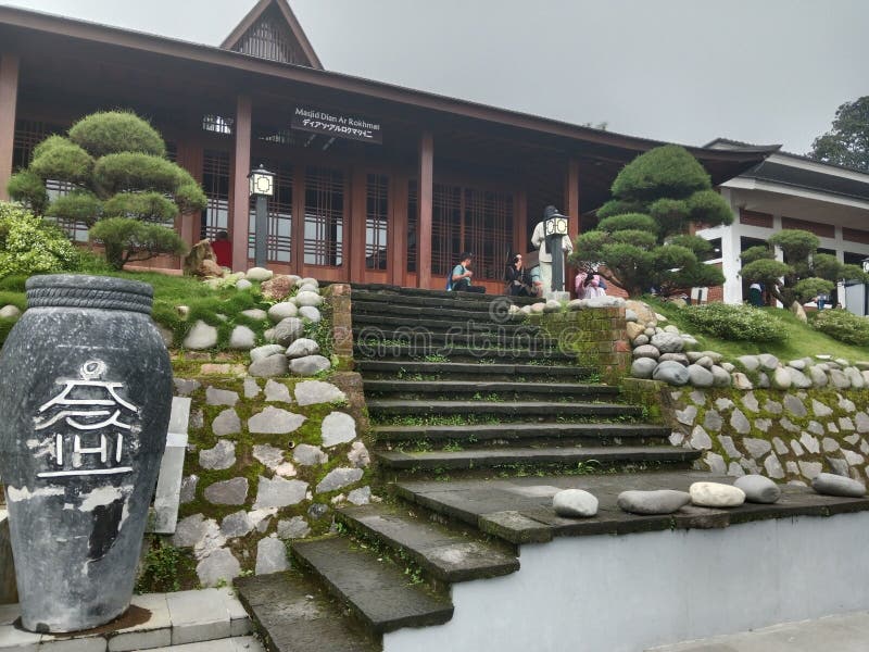 Mosques with Japanese Building Shapes Editorial Photography - Image of ...
