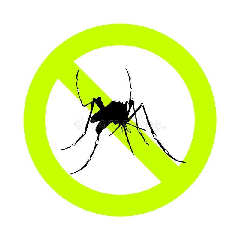 Mosquito Alert and Repellent Sign Stock Vector - Illustration of insect ...