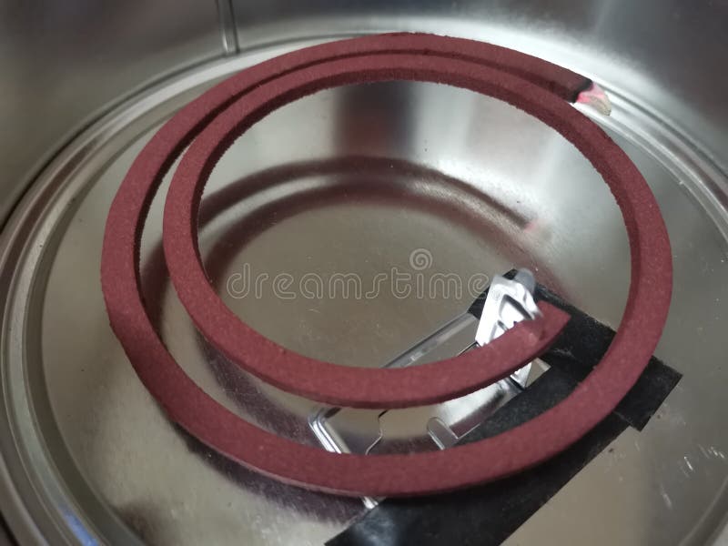 Mosquito Coils Burned in an Iron Can. Stock Photo - Image of texture ...