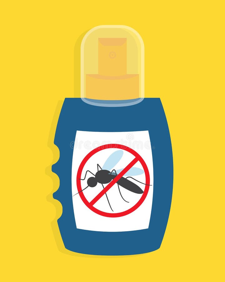 Mosquito Free Spray. Insects Repellent Vector Bottle. Stock Vector ...