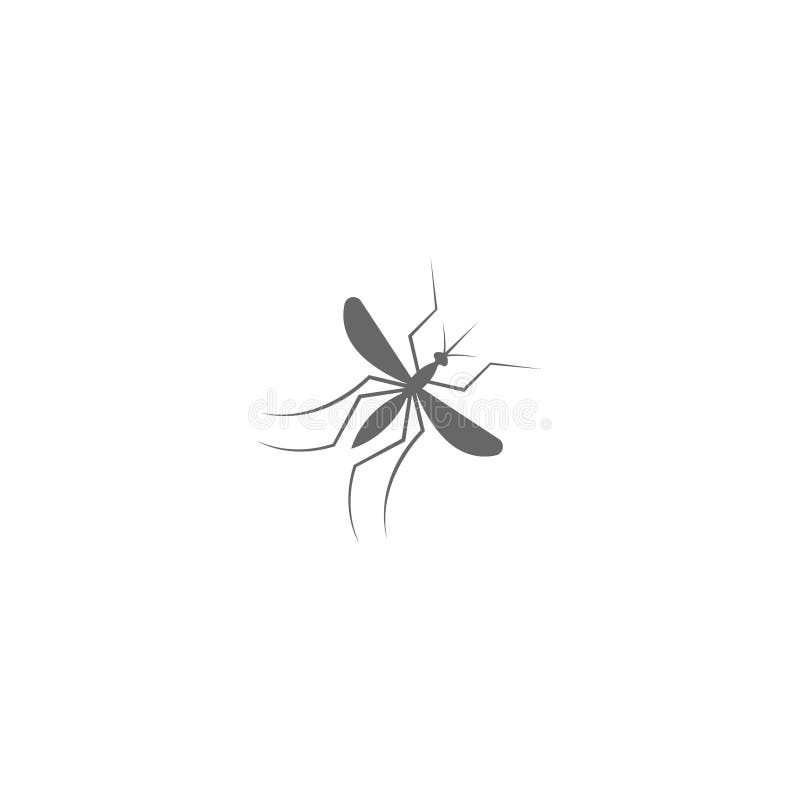Mosquito Icon Flat Design Template Vector Illustration Stock Vector ...