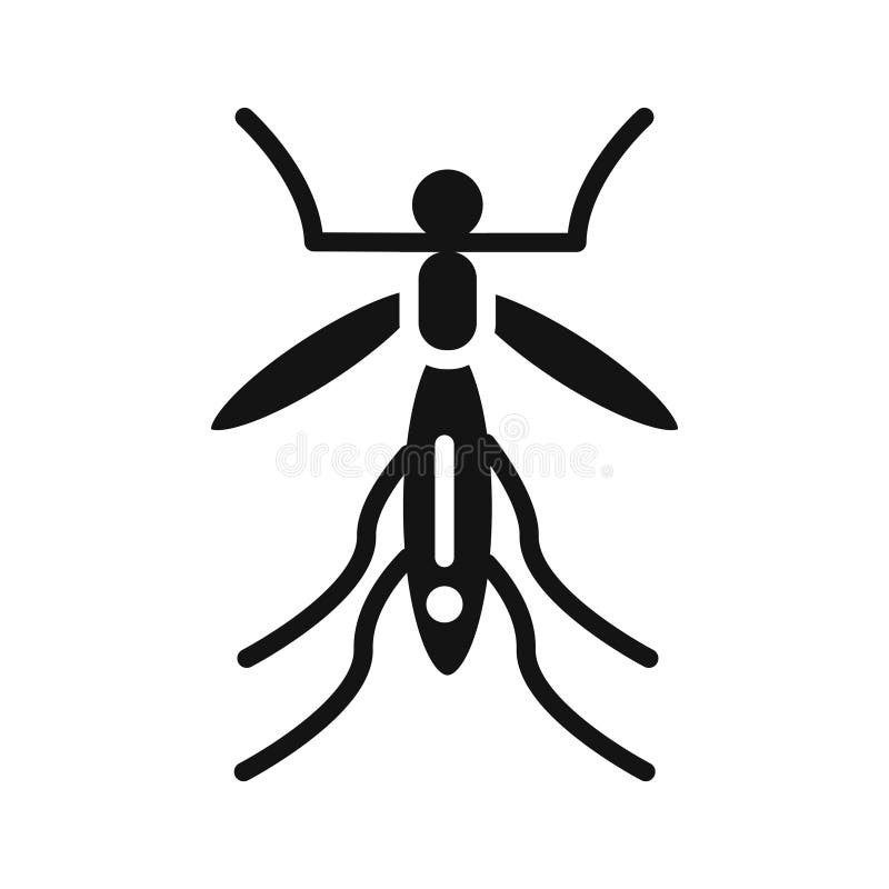 Mosquito Icon on White Background. Vector Stock Vector - Illustration ...
