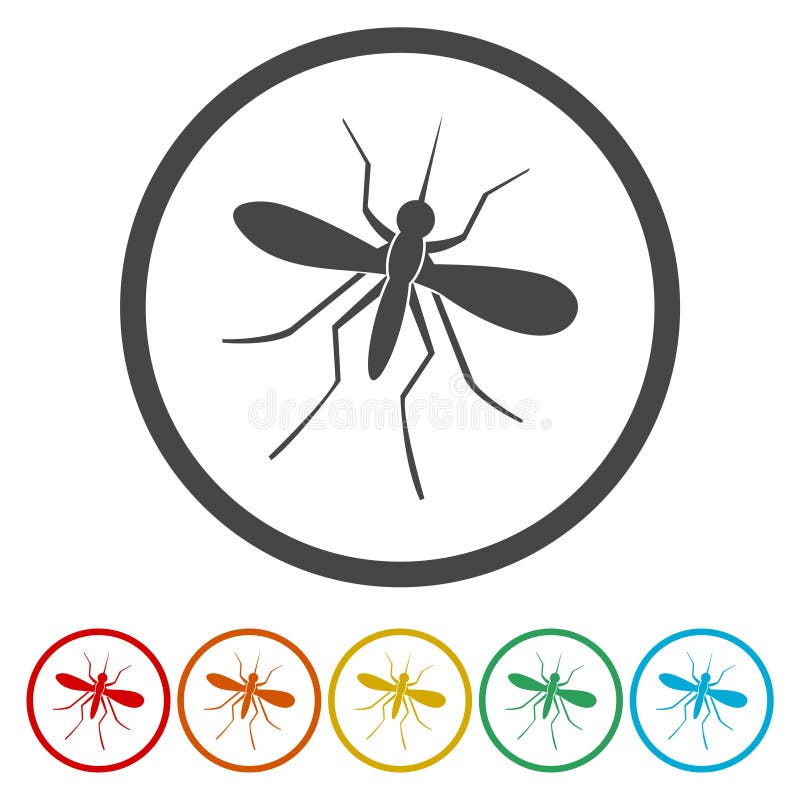 Mosquito icon stock vector. Illustration of liquid, malaria - 129942992