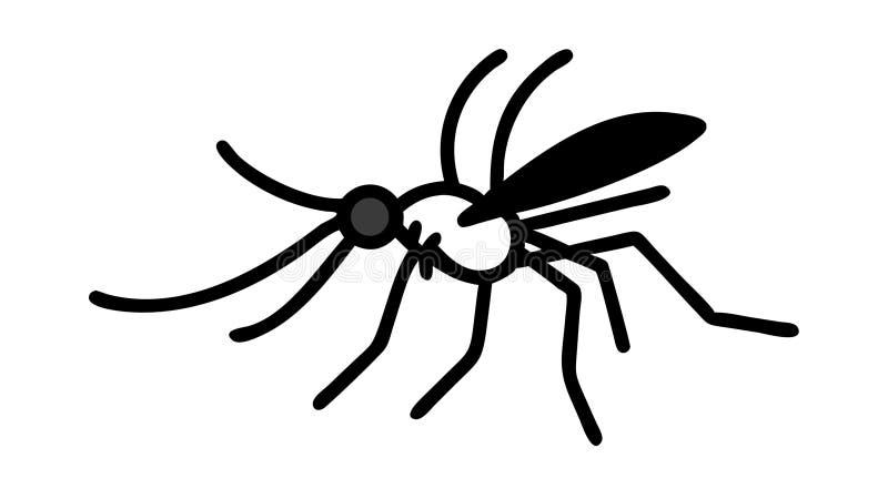 Mosquito Insect Biting Pest Bug Icon , Vector Design Generative AI ...