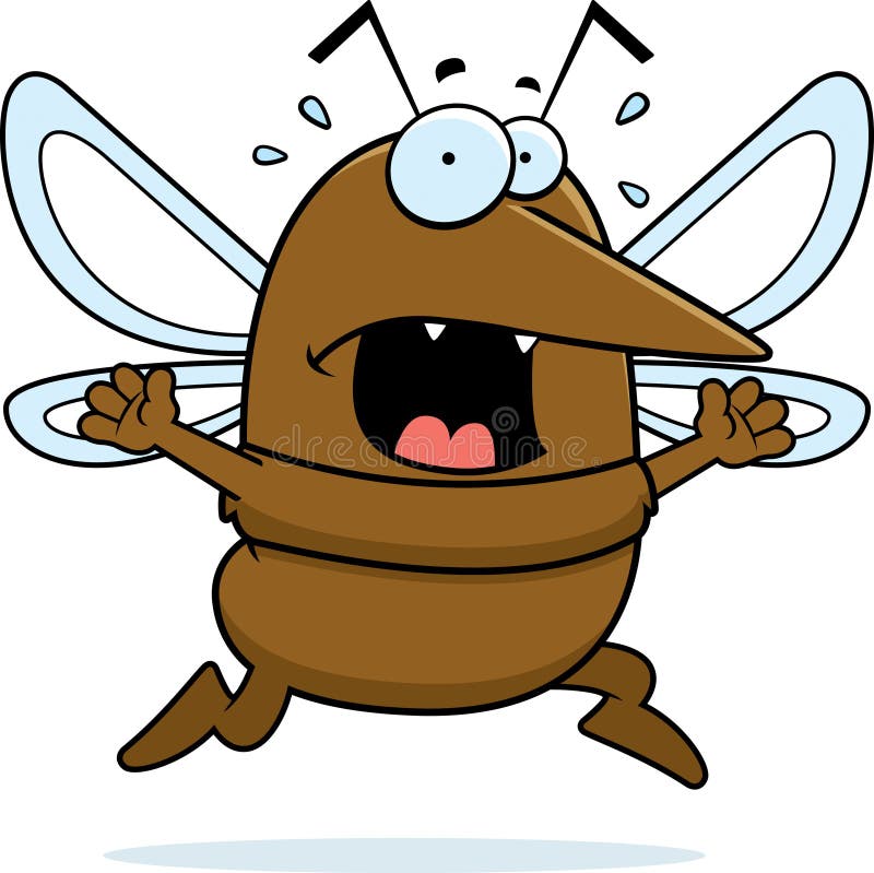 Mosquito Panic stock vector. Illustration of sweating - 13163237