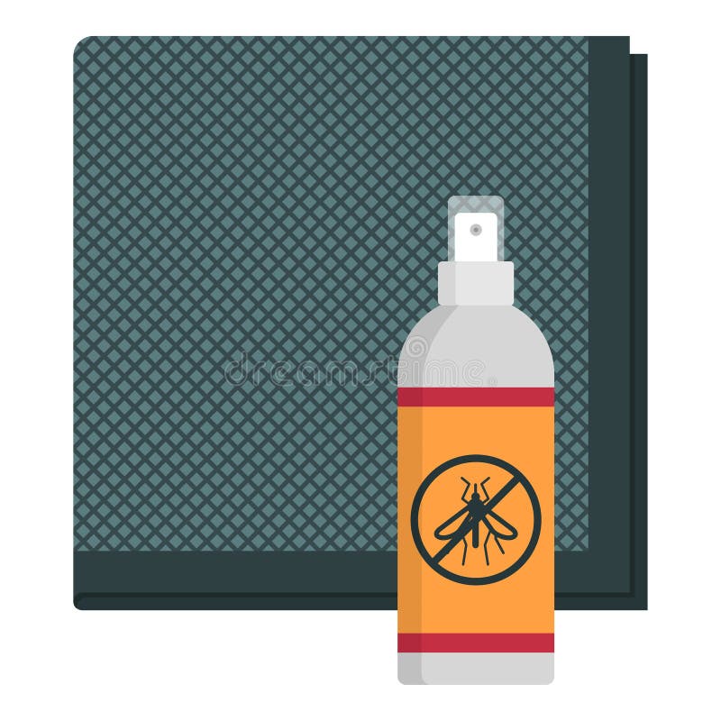 Mosquito Repellent and Mosquito Net Stock Vector - Illustration of ...