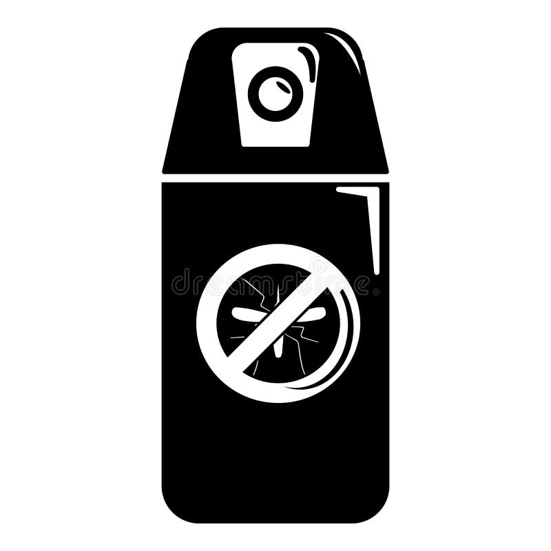 Mosquito Spray Icon, Simple Black Style Stock Vector - Illustration of ...