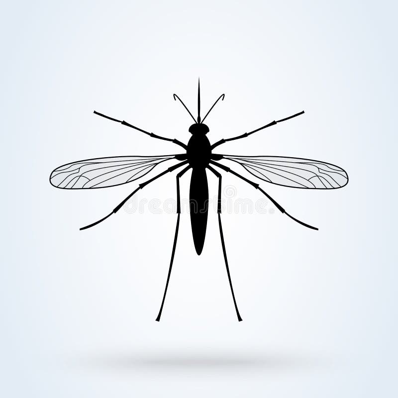 Mosquito. Vector Simple Modern Icon Design Illustration Stock Vector ...