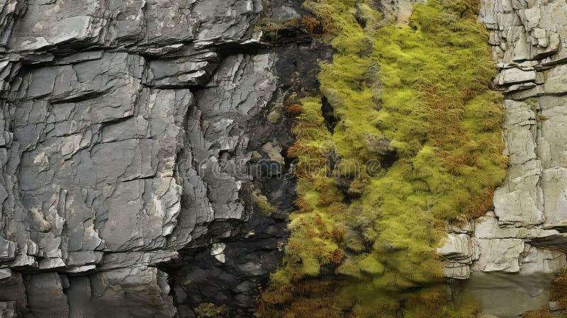 Moss cliff texture stock photo. Image of composition - 361223778