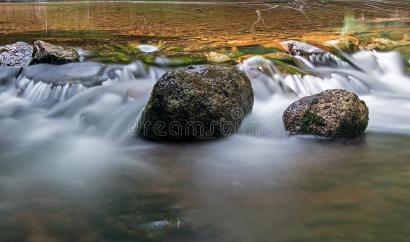 Short Water Drop Over Rocks on the Boyne River Stock Image - Image of ...