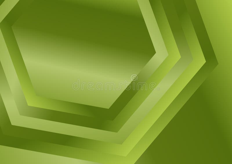 Moss Green Gradient Concentric Hexagon Shape Background Beautiful ...