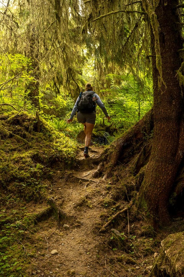 Black and White of Woman Hiker Below El Capitan in Guadalupe Mountains ...