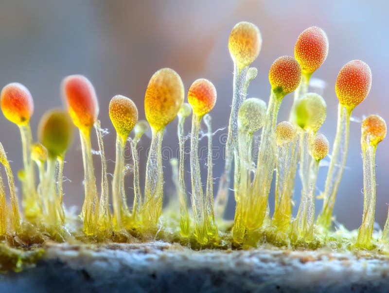 Moss spores stock illustration. Illustration of sprouting - 345426440