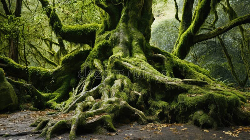 Moss on Tree, Moss Forest, Green, Macro Photo Stock Image - Image of ...