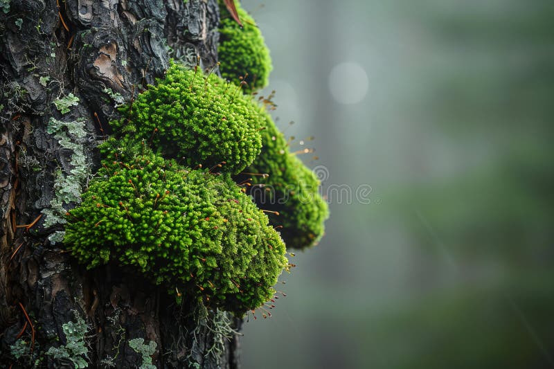 Moss on the Tree Trunk, Macro Photography, Closeup, High Resolution ...