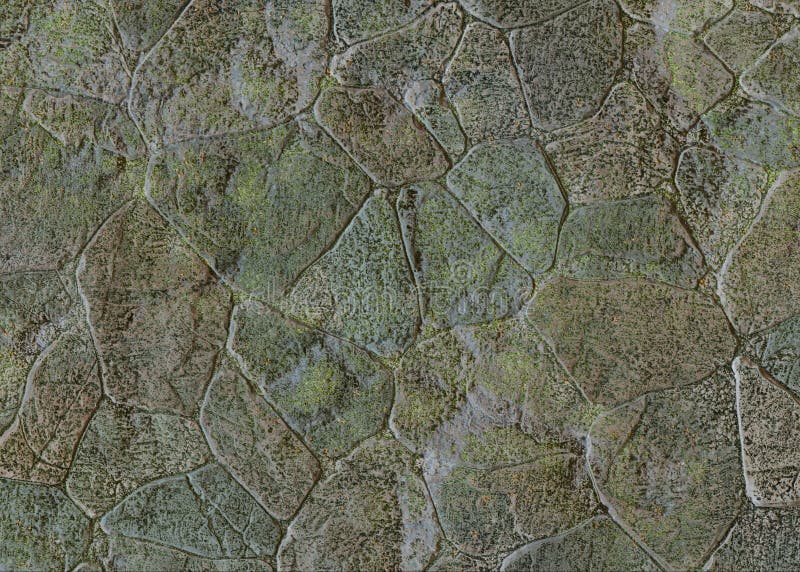 Mossy Stone Paving. Backgrounds and Textures. 3d Render. Stock ...