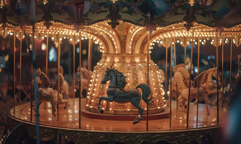 Magical Carousel Stock Illustrations – 996 Magical Carousel Stock ...