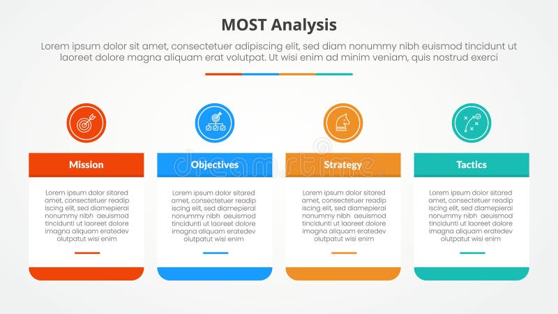 MOST Analysis Infographic Concept for Slide Presentation with Big Table ...