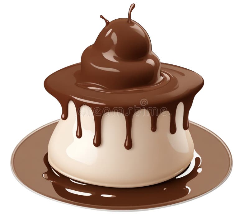 One of the Most Attractive a Soft Pudding 3D. Stock Photo ...