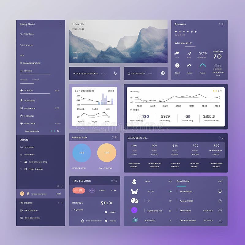 The Most Basic UI for Your Website. AI Generated. Stock Illustration ...