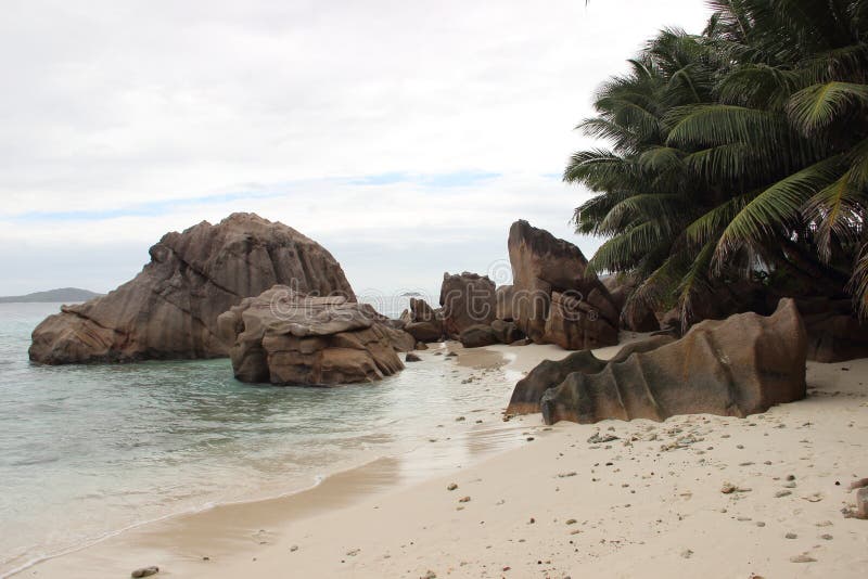 The Most Beautiful Beach Anse Source D`Argent of the Island of La Dig ...