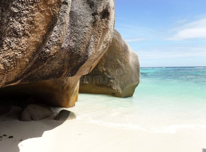 The Most Beautiful Beach Anse Source D`Argent of the Island of La Dig ...