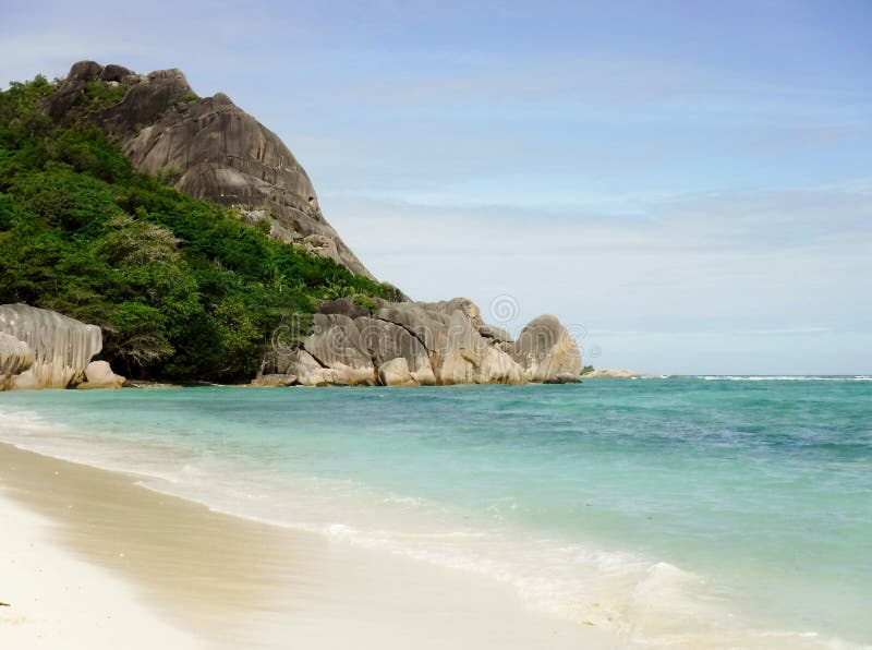 The Most Beautiful Beach Anse Source D`Argent of the Island of La Dig ...