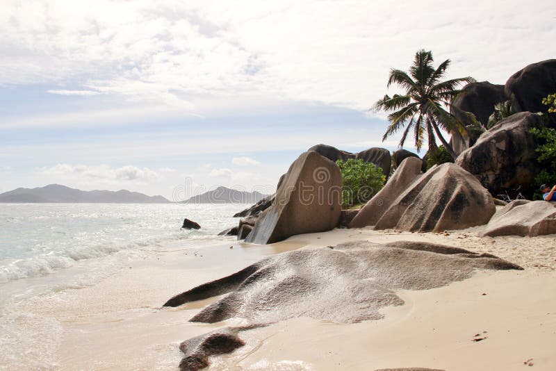 The Most Beautiful Beach Anse Source D`Argent of the Island of La Dig ...