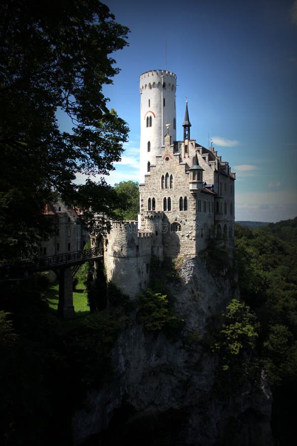 Most Beautiful Castles of Europe - Lichtenstein . Germany Stock Image ...