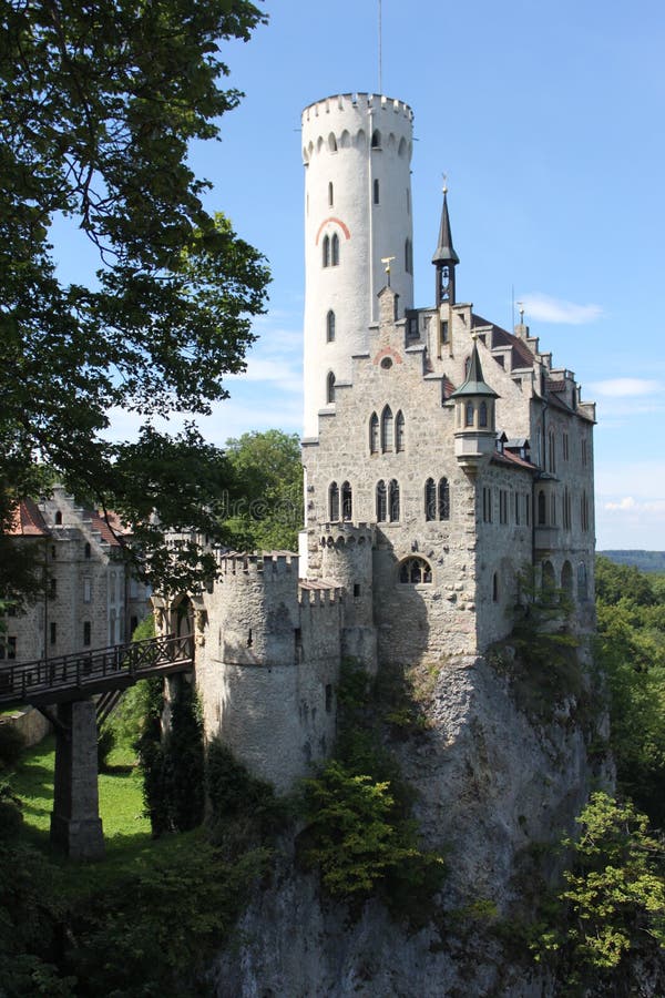 Most Beautiful Castles of Europe - Lichtenstein . Germany Stock Image ...