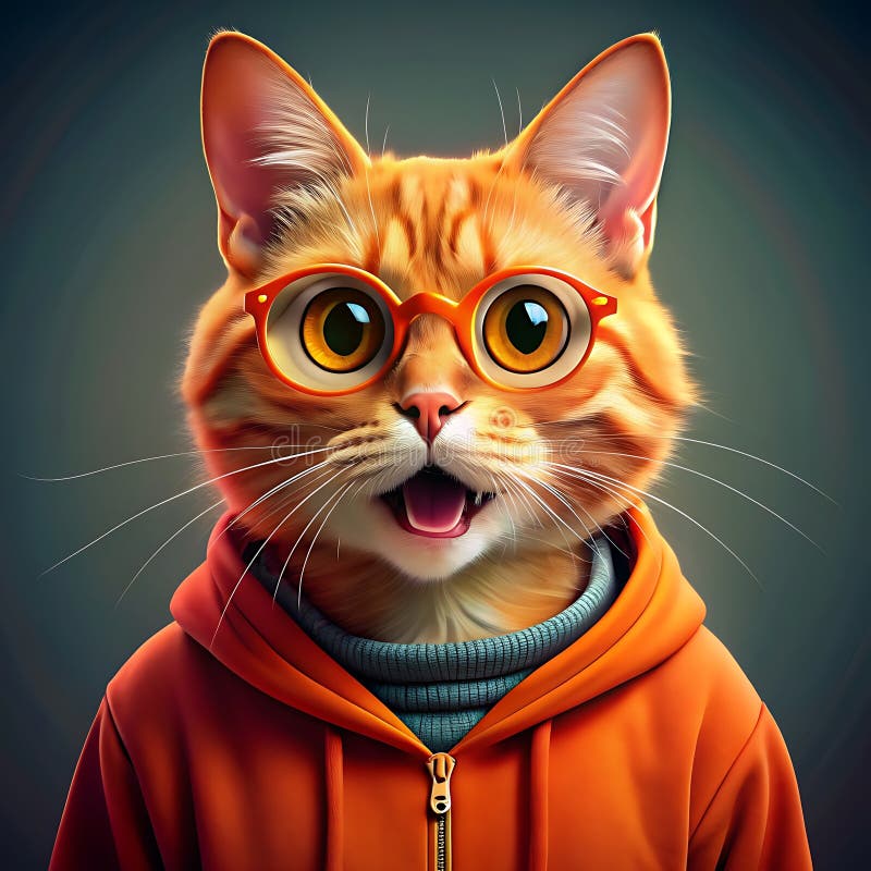 The Most Beautiful and Cute Cat, Graphic Design File Stock Illustration ...