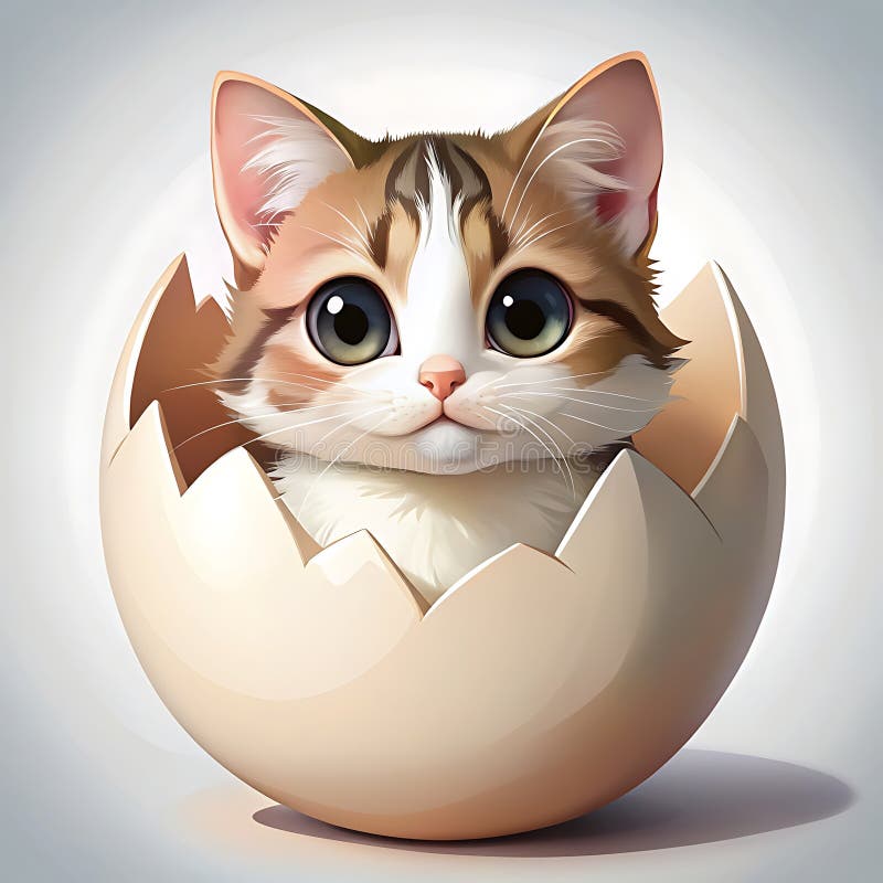 The Most Beautiful and Cute Cat, Graphic Design File Stock Illustration ...