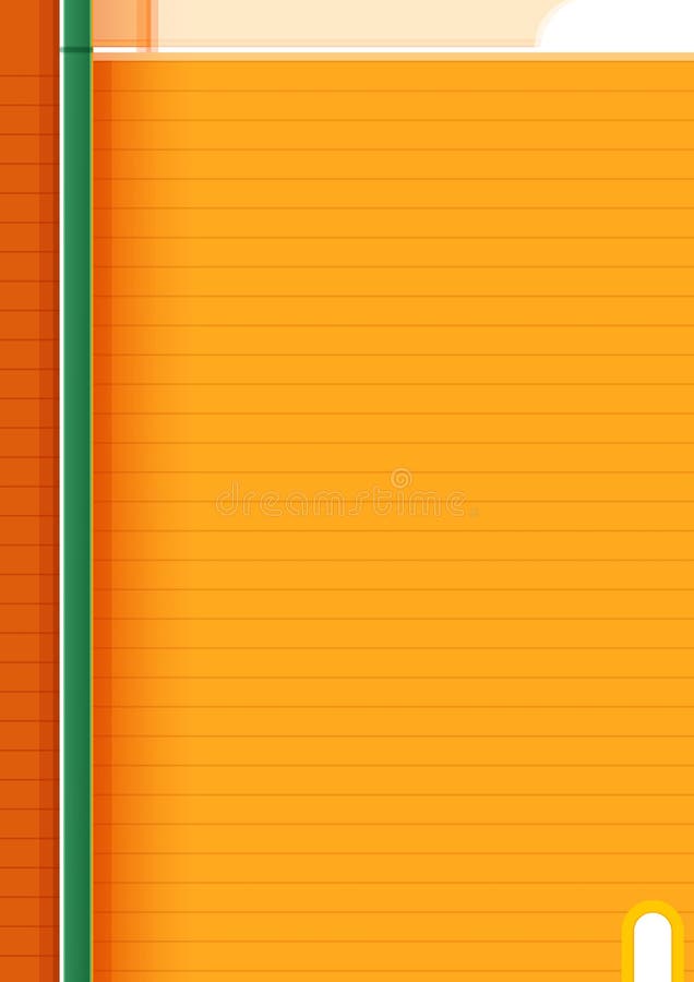 The Most Beautiful Illustration of a Notebook Sheet Stock Illustration ...