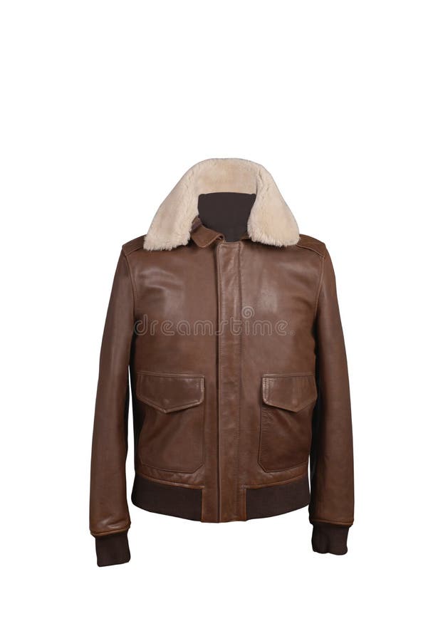 Most Beautiful Leather Jacket Medium Brown Color for Girls Stock Photo ...