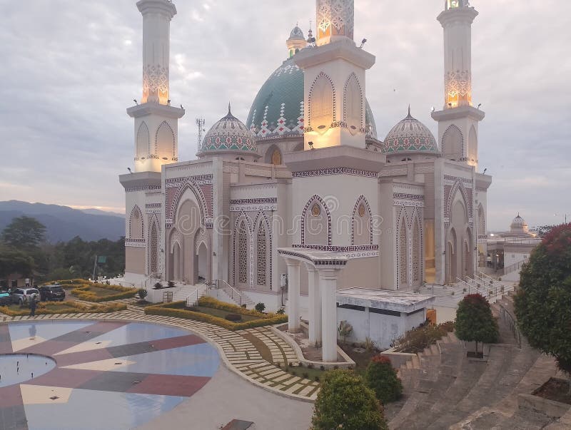 The Most Beautiful Mosque in Sumatra, Turkish-style Mosque, Beautiful ...