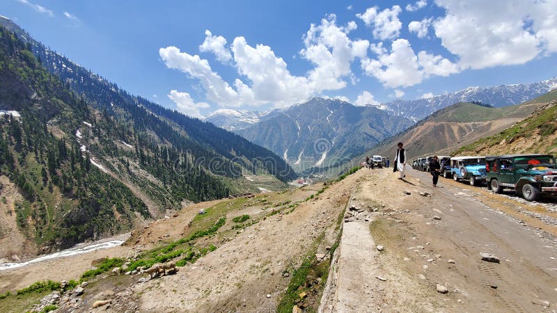 Naran Valley editorial photo. Image of road, walking - 221714381