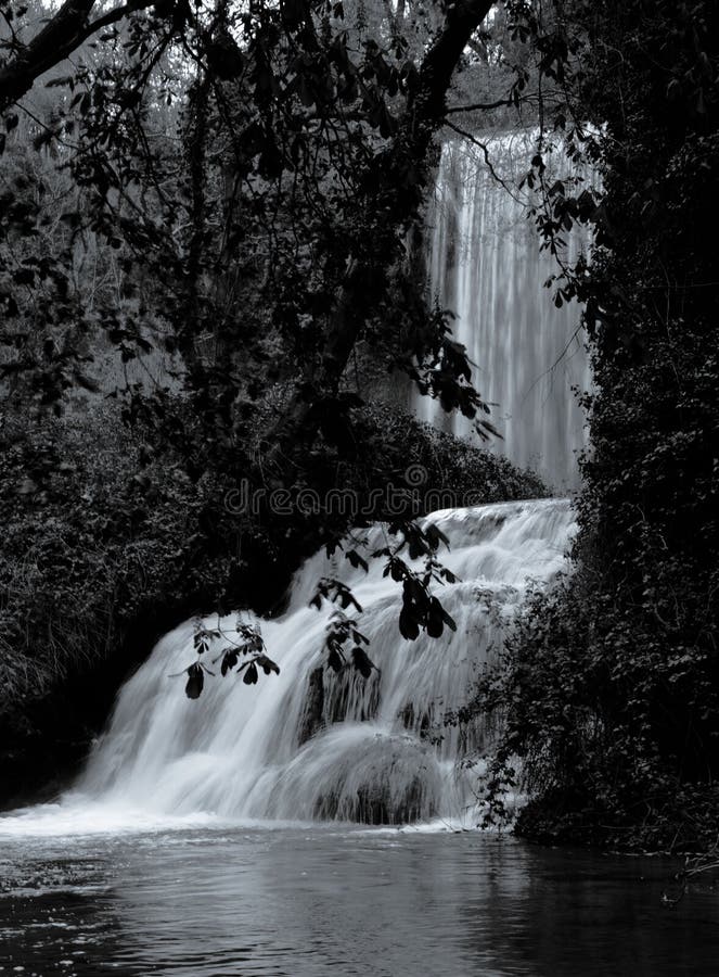 The Most Beautiful Waterfall Landscape View Stock Image - Image of ...