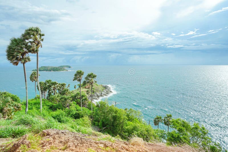 Laem Promthep or Promthep Cape in Phuket, Thailand Stock Image - Image ...