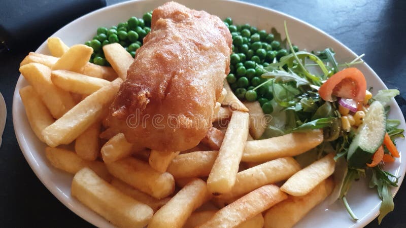 The Most Delicious Plate of Cod Ever Stock Image - Image of salad ...