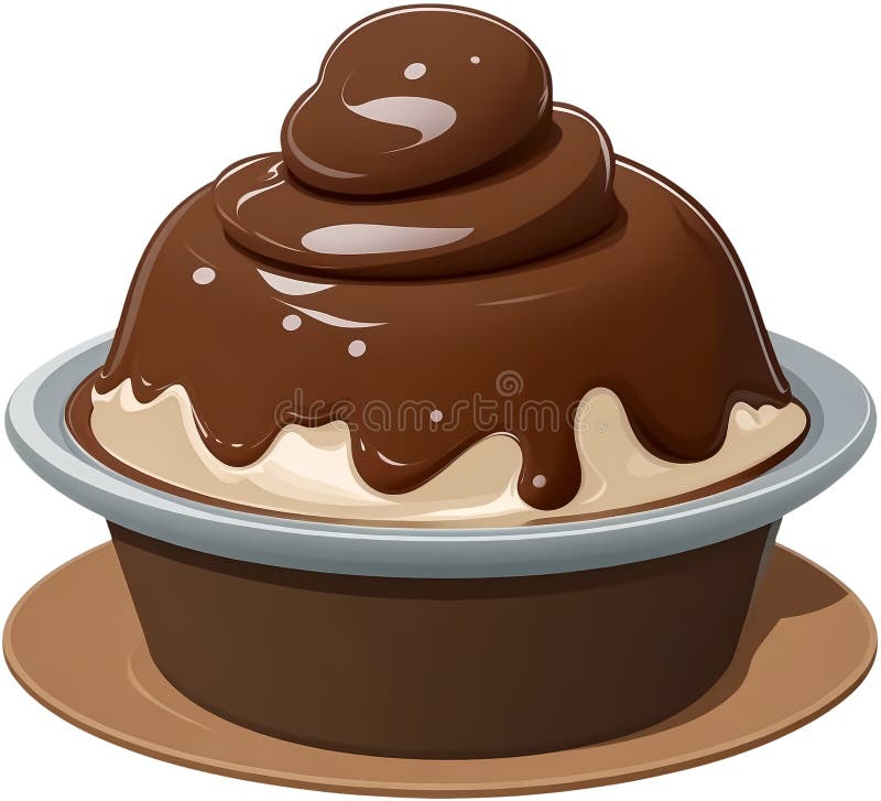 The Most Delicious a Real Pudding 3D in a Cup Stock Image ...