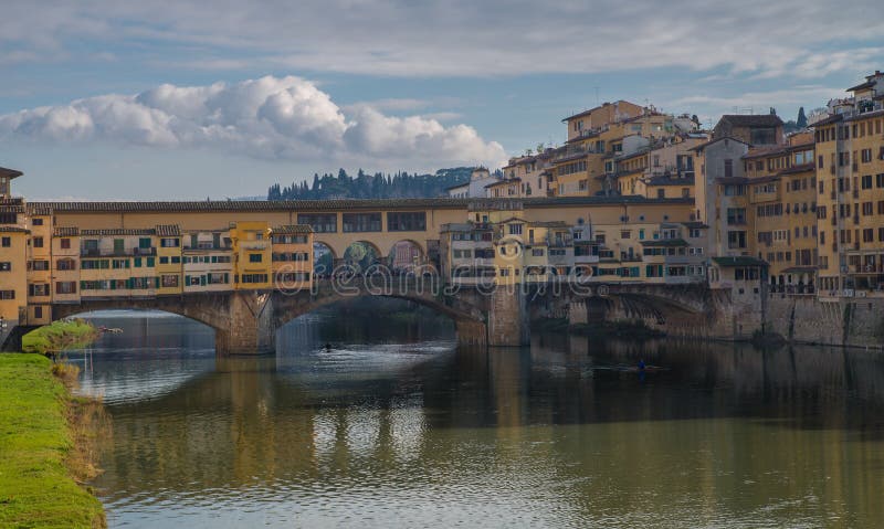 The Most Famous Bridge of Florence: Ponte Vecchio Stock Image - Image ...