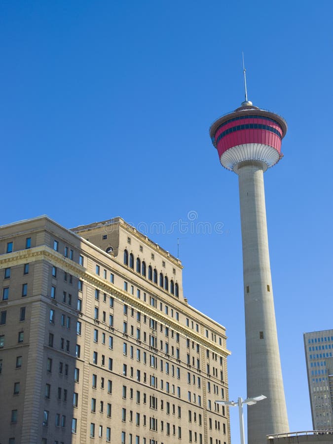 Most Famous Calgary Landmark Stock Image - Image of travel, blue: 19317877