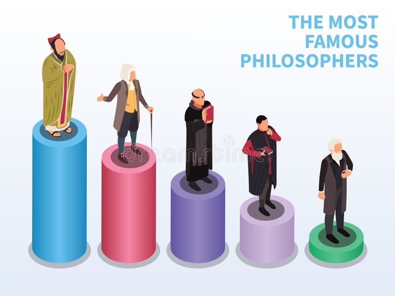 Most Famous Philosophers Set Stock Vector - Illustration of senior ...