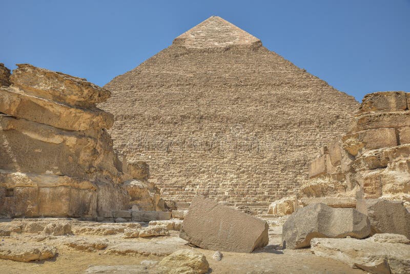 The Famous Pyramids of Egypt. Stock Photo - Image of building, cheops ...