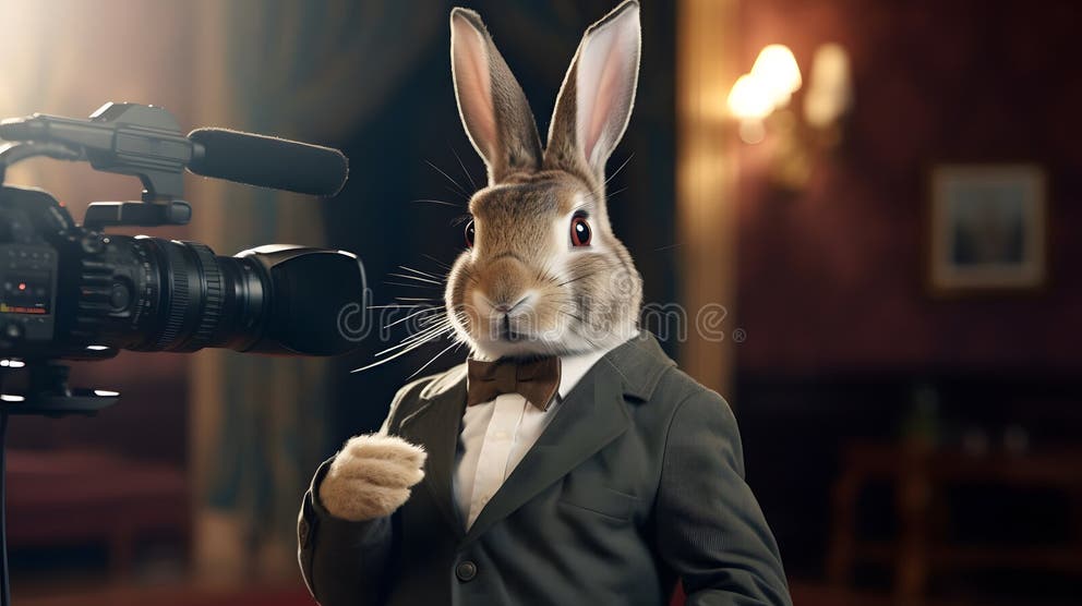 The Most Famous Rabbit in the World, Streaming Stock Image - Image of ...