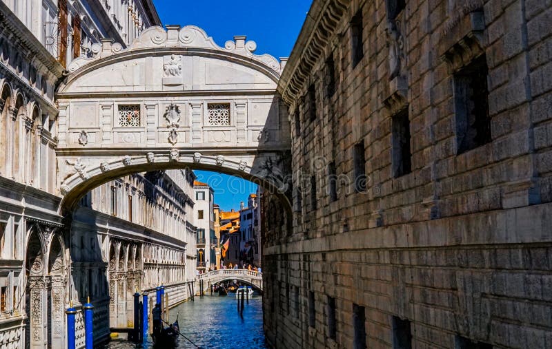 Sospiri Bridge of Venice stock photo. Image of city - 255733146
