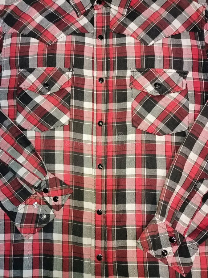 The Most Favorite Flannel Shirt Plaid Design Stock Photo - Image of ...
