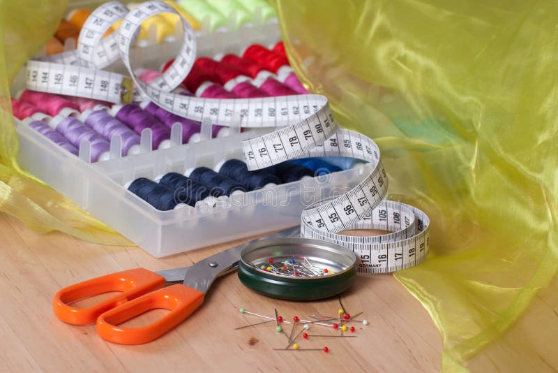 Sewing Accessories stock image. Image of clothes, needle - 30242325